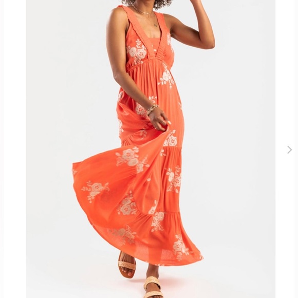 Blue Rain | Dresses | Nwt Francescas Blue Rain Coral Floral Embroidered ...